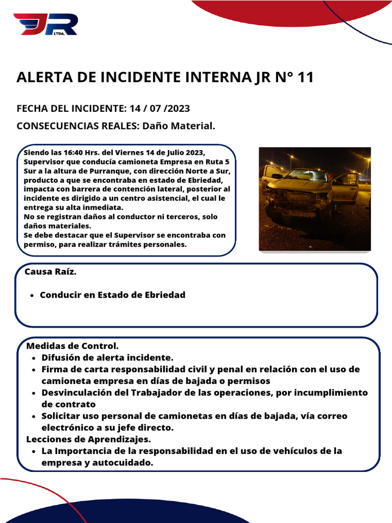 Alerta de Incidente | PDF