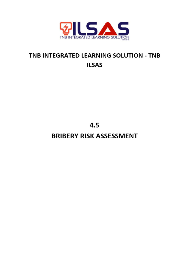 Anti-Bribery Risk Assessment Overview | PDF | Risk | Bribery
