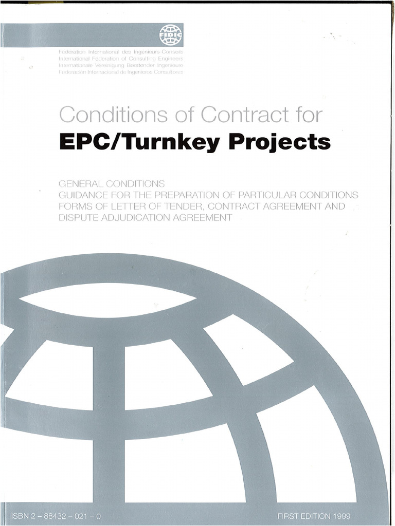 FIDIC Silver Book EPC First Edition 1999 | PDF