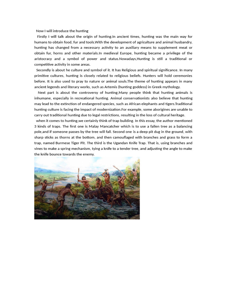 History and Culture of Hunting | PDF