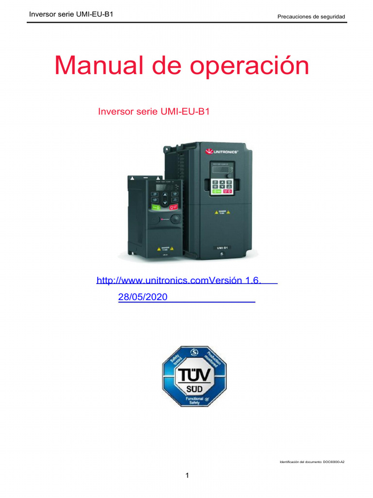Operation Manual UMI EU B1 v1.6 | PDF | Ingenieria Eléctrica | Fuente ...
