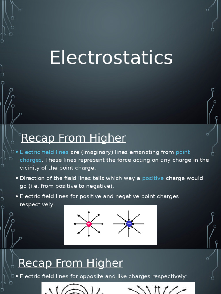01 Electrostatics | PDF | Electronvolt | Electric Field