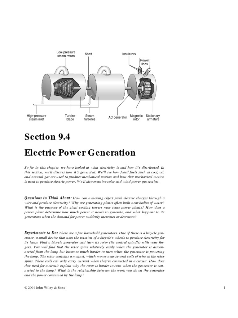 Electric Power Generation | PDF