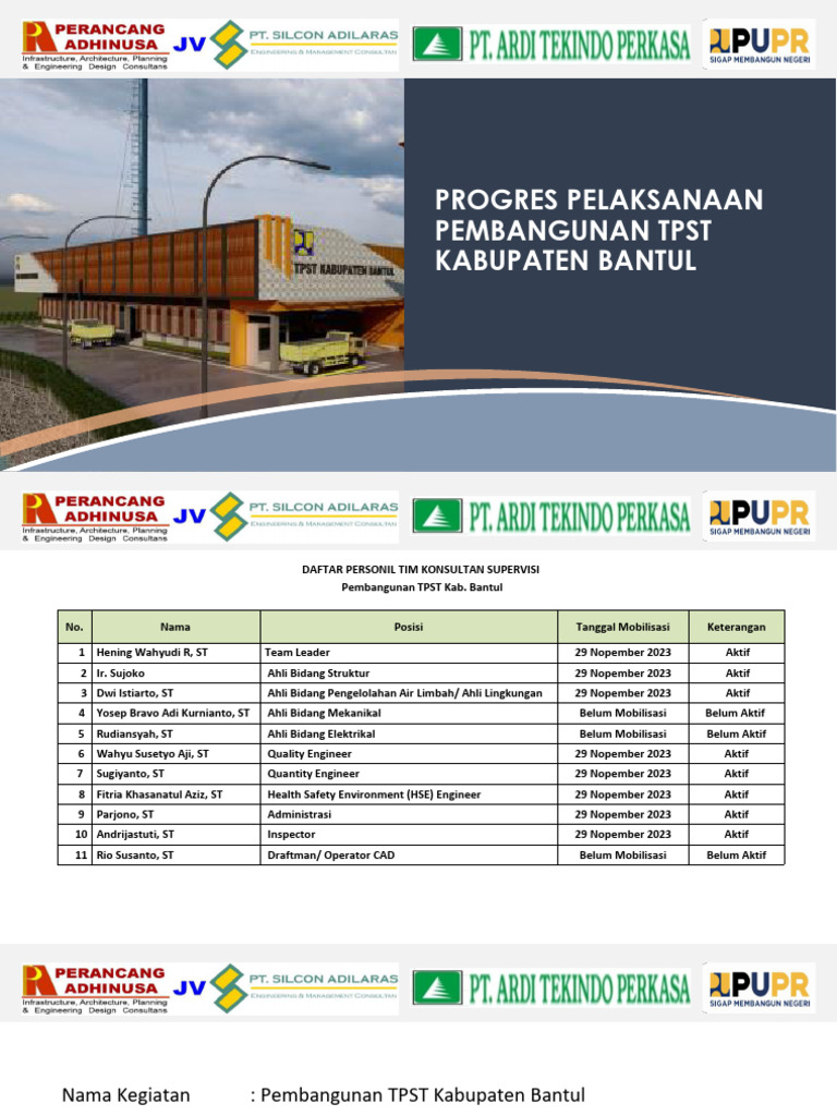 M - 16 Paparan Progres TPST Bantul - 17032024 - R2 | PDF