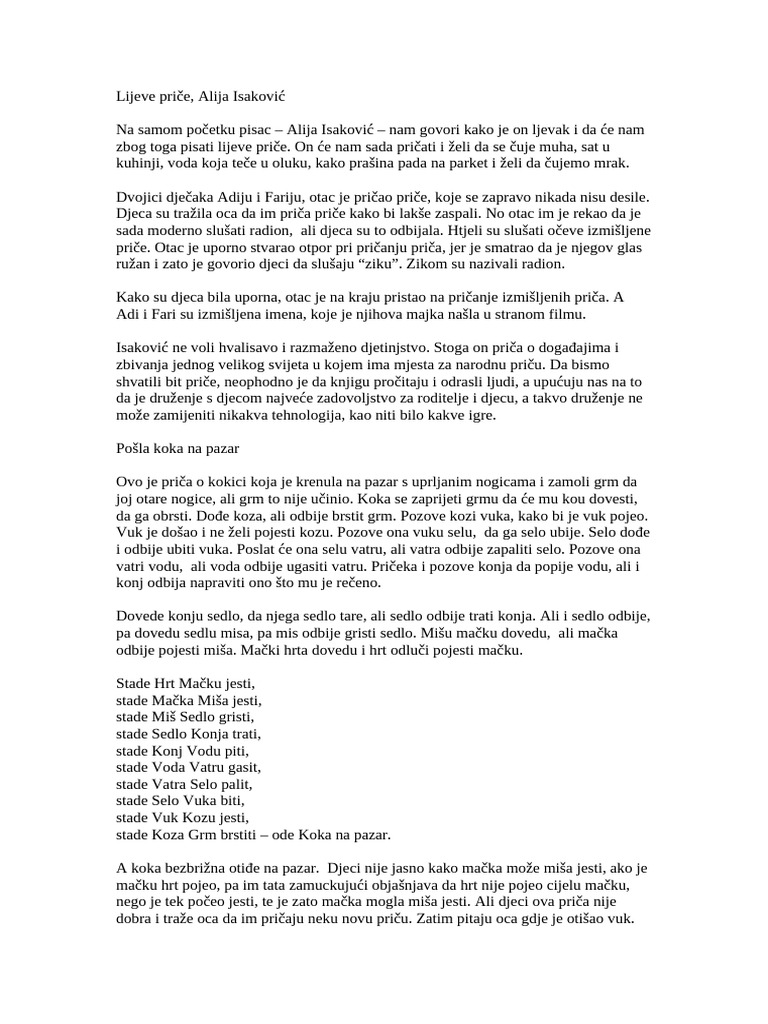Lijeve Priče | PDF