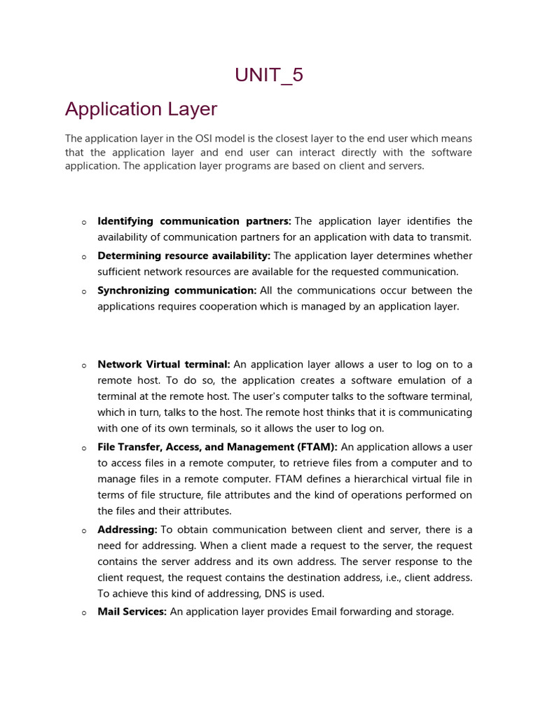 CN Unit-V | PDF | World Wide Web | Internet & Web