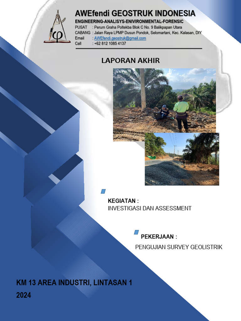 Laporan Geolistrik KM 13 | PDF