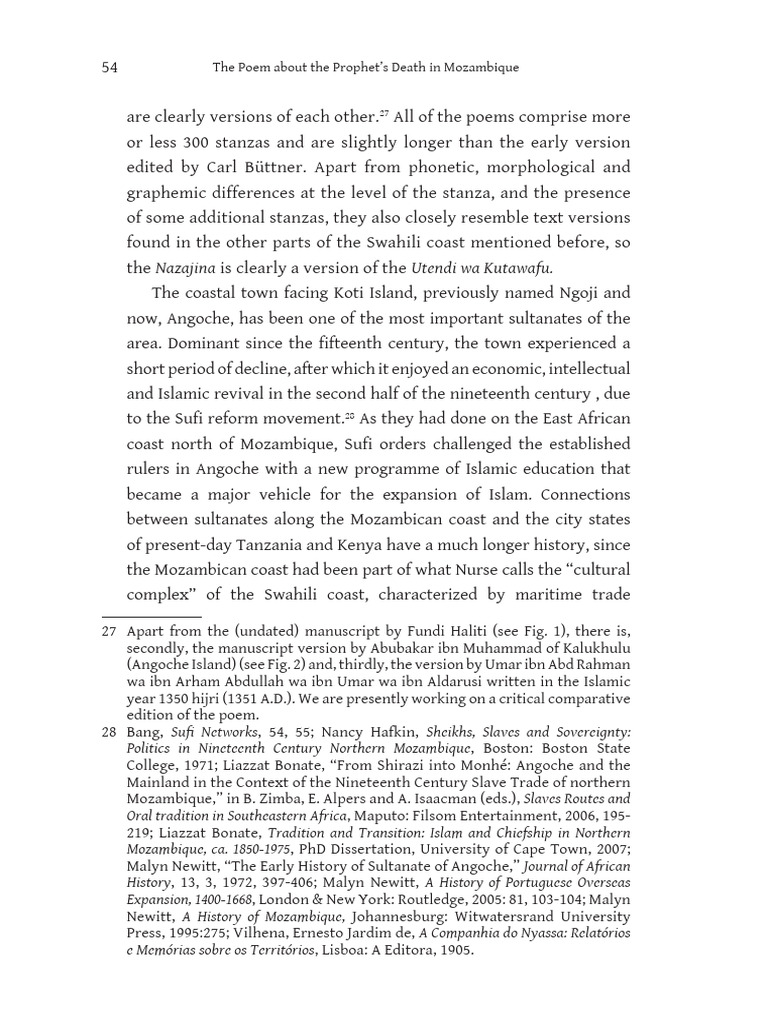 The Poem About The Prophets Death in Moz011 | PDF | Mozambique ...