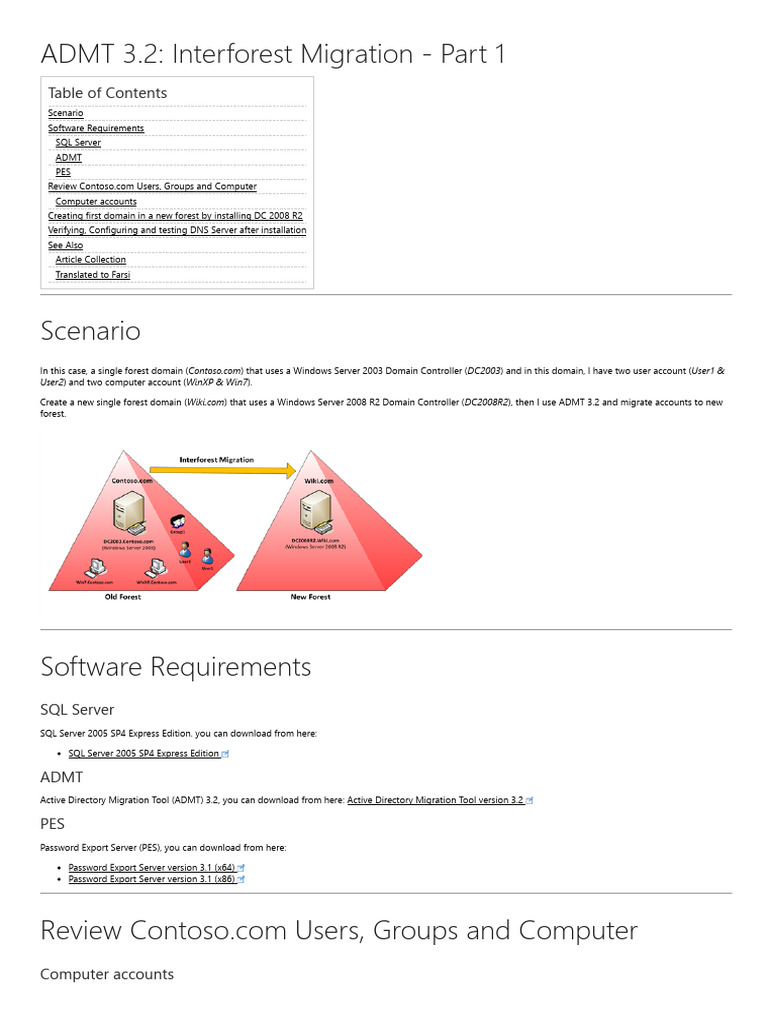 ADMT 3 Parte 1 | PDF | Domain Name System | Active Directory