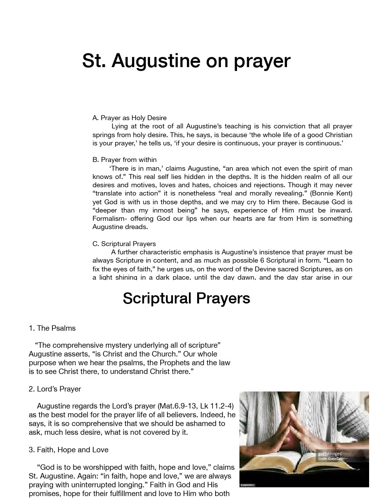 Augustine's Insights on Prayer | PDF | Augustine Of Hippo | Prayer