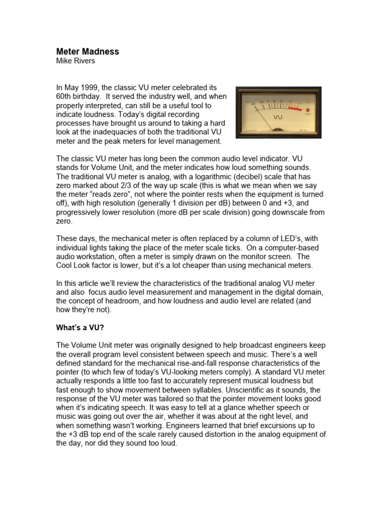 Meter-Madness 1-2 Revised | PDF | Root Mean Square | Rectifier