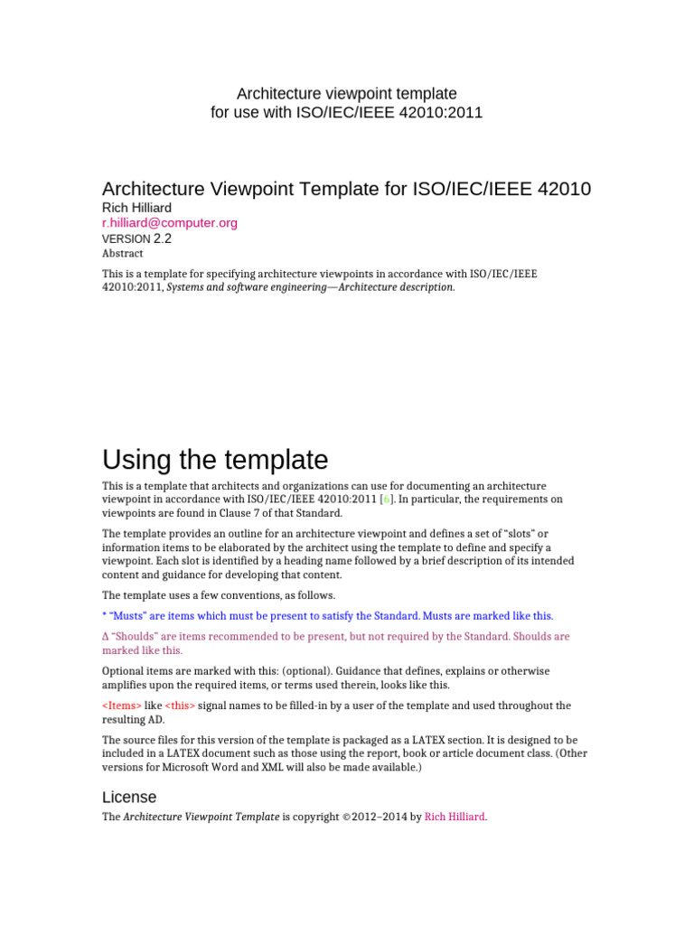 VP Template | PDF | Conceptual Model | Software Engineering