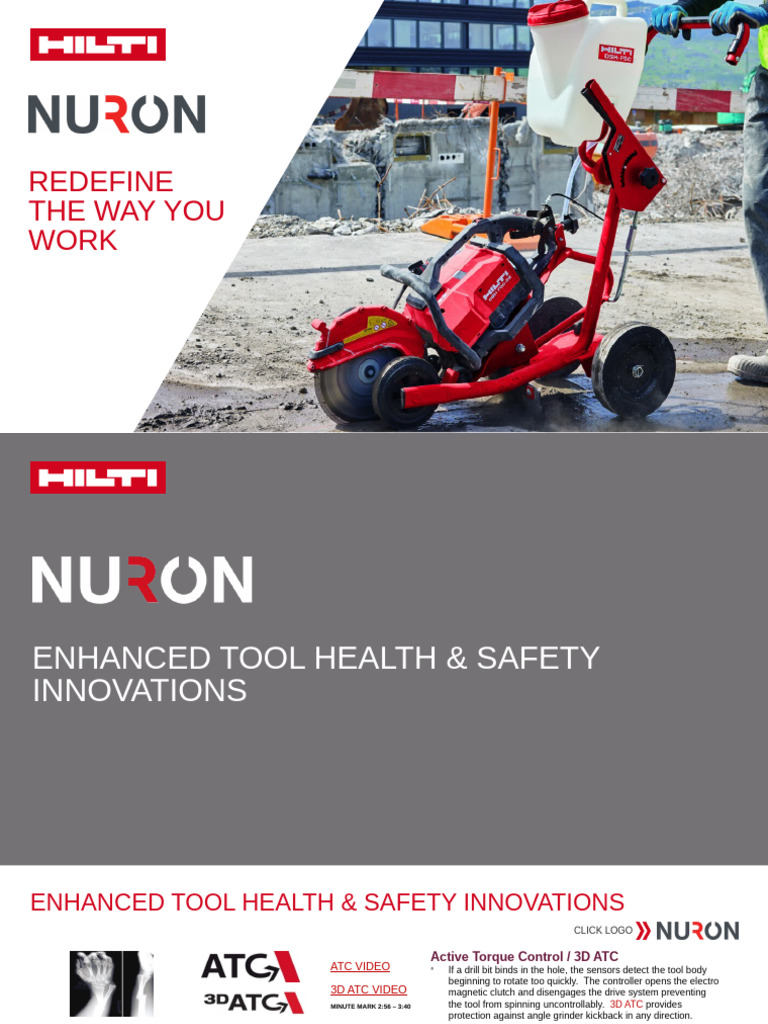 Hilti - NURON Tools, Services, & Software Solutions | PDF | Screw | Drill
