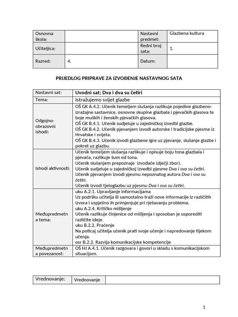 01.+sat+ +Dva+i+Dva+Su+Četiri +Zvuk,+Šum,+Ton | PDF