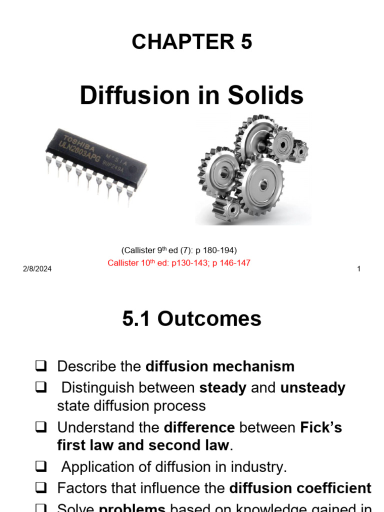 Chapter 5 2021 Diffusion | PDF | Diffusion | Alloy