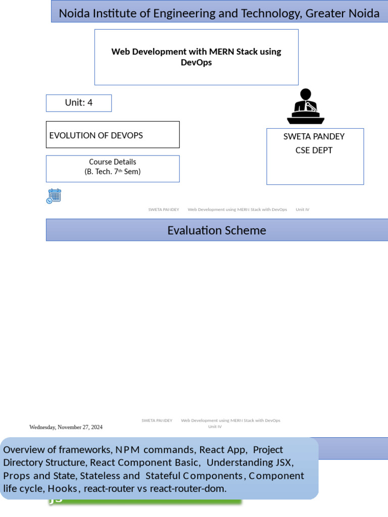 Unit 4 Mern Pdf Lean Manufacturing Web Development 