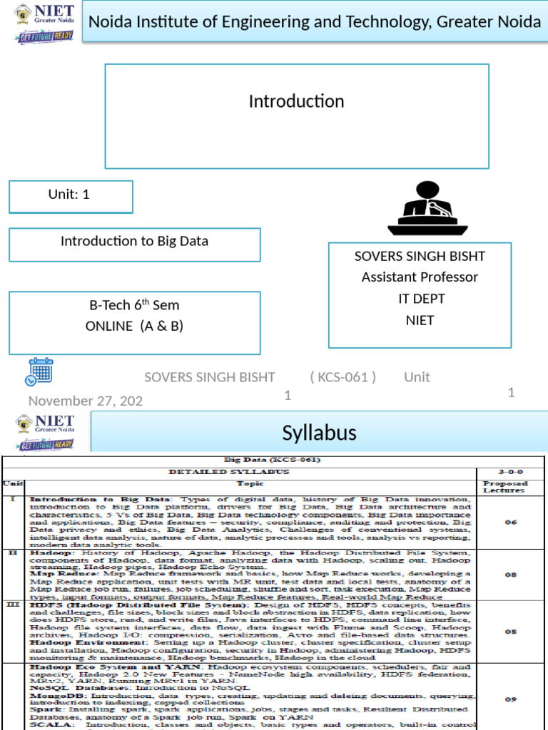 Big - Data PPT Unit 1 | PDF | Analytics | Big Data