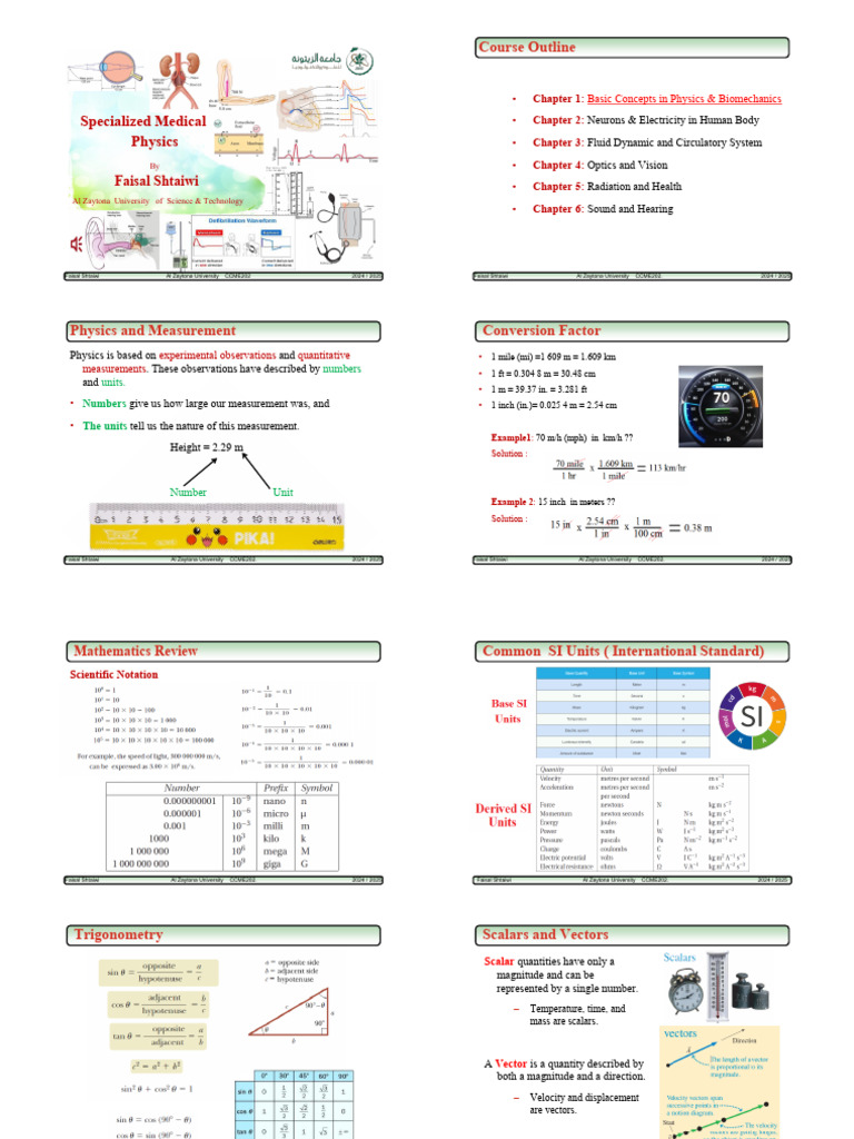 Specialized Medical Physics PDF | PDF | Force | Neuron