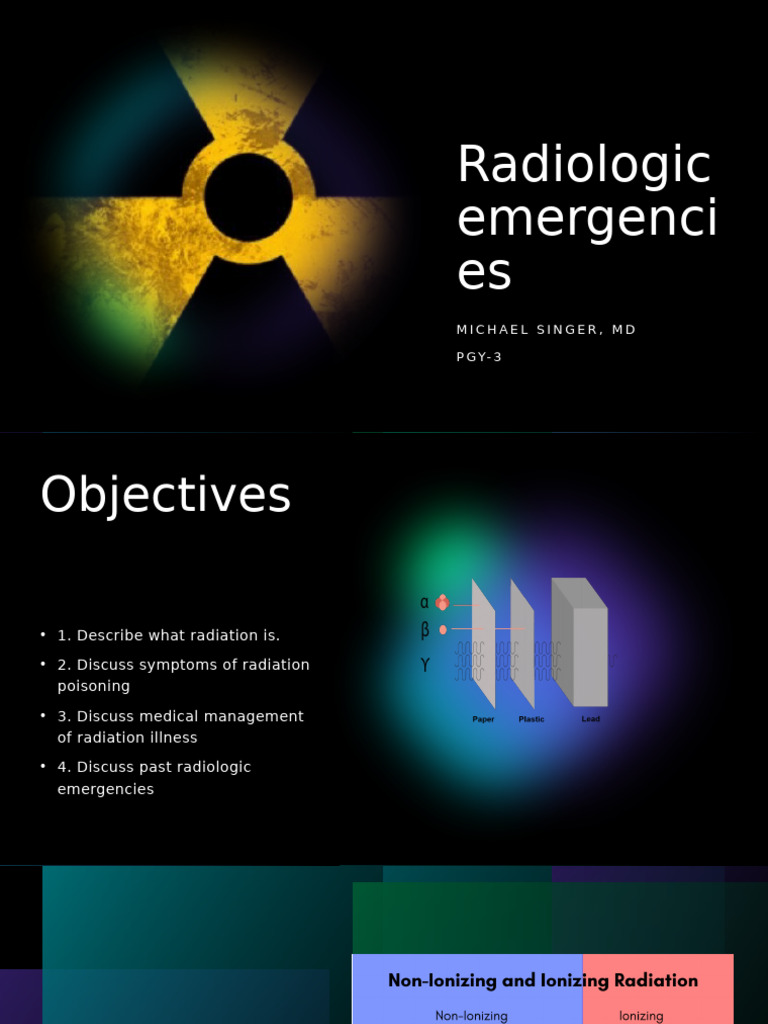Radiologic Emergencies Overview | PDF