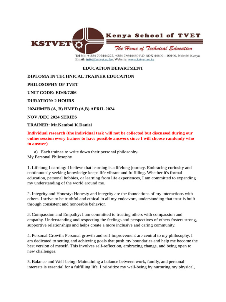 Individual Ass. Philosophy | PDF | Learning | Critical Thinking