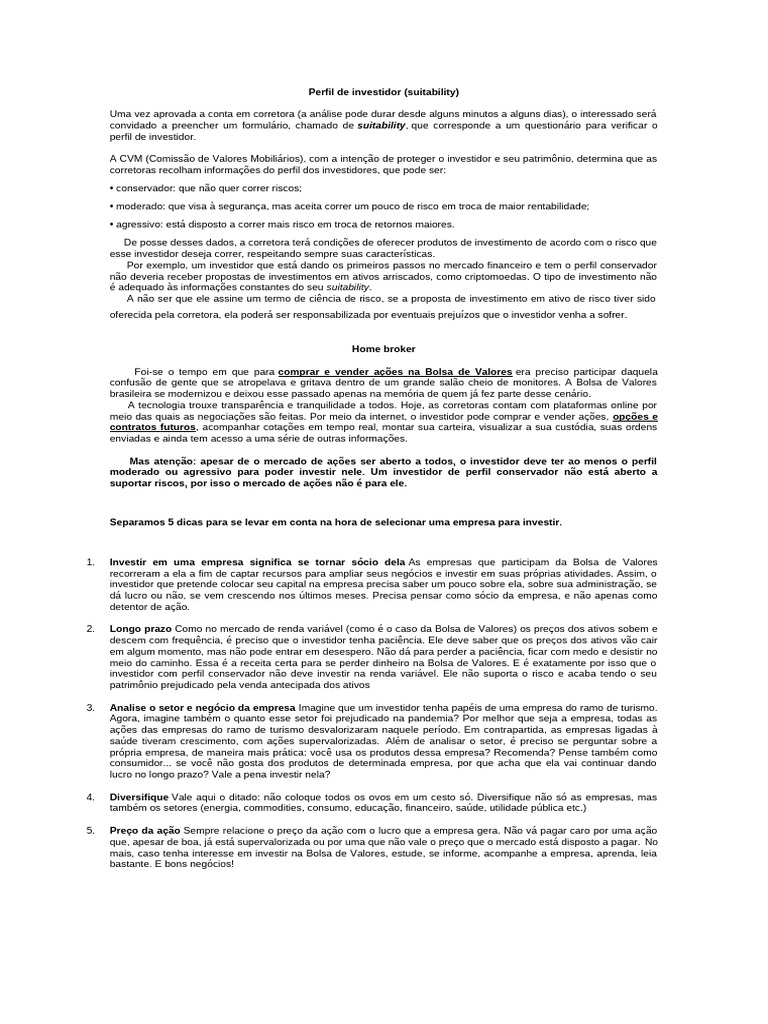 Manual Do Investidor | PDF | Investimentos | Câmbio de fundo comercial