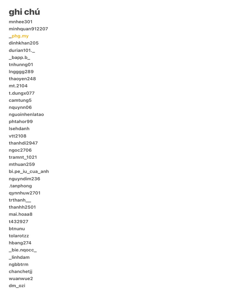 Ghi Chú | PDF