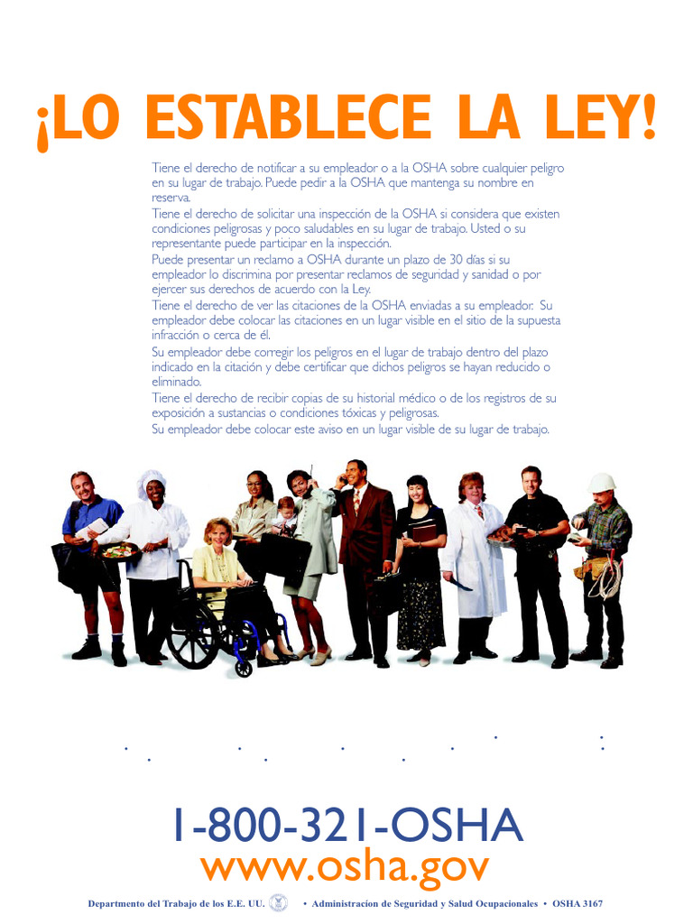 Osha 3167 | PDF | Administración de Seguridad y Salud Ocupacional