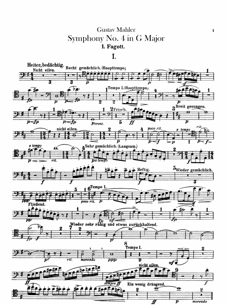 Mahler-Sym4 Bassoon | PDF
