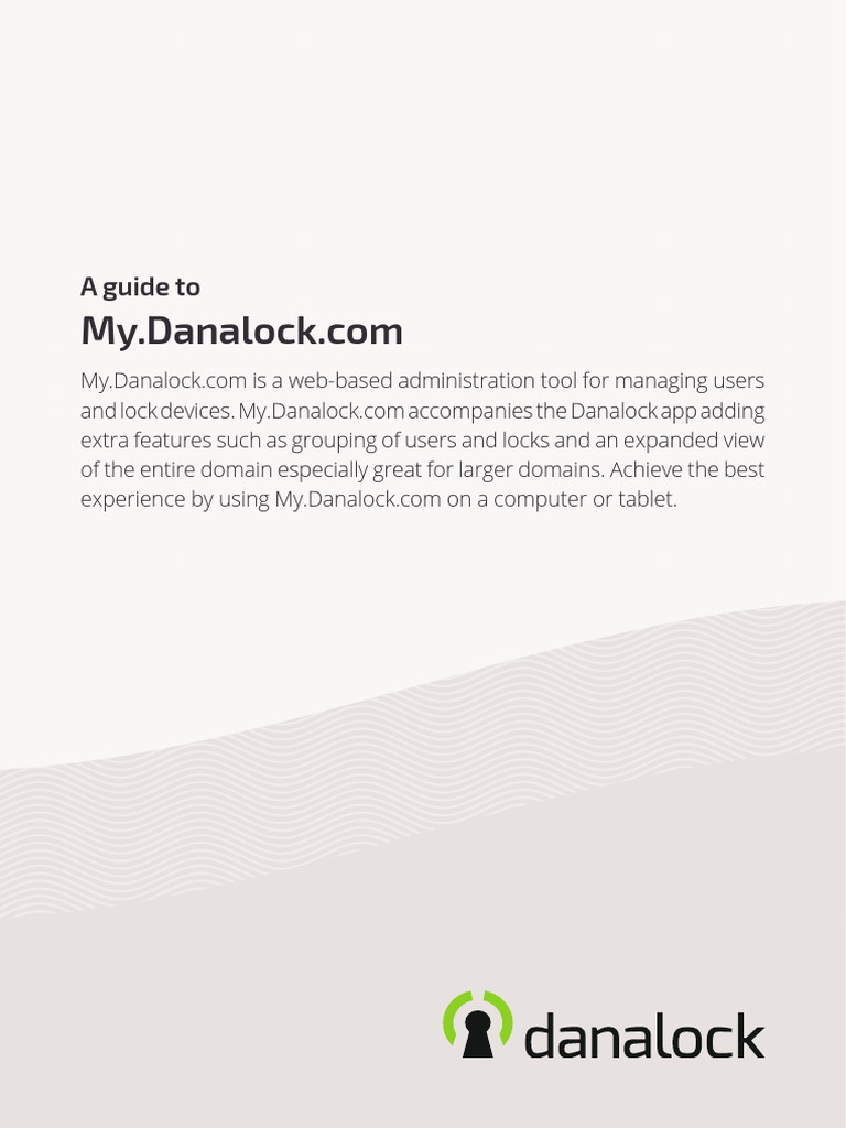Mydanalock Guide | PDF | Password | User (Computing)