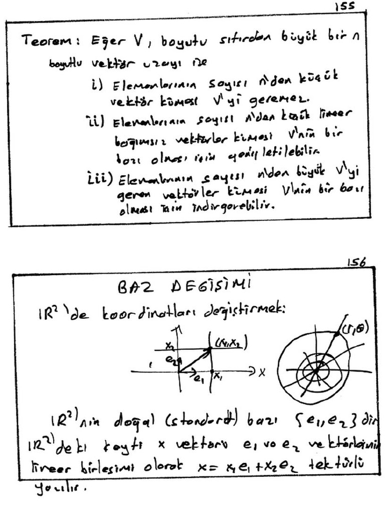 Lineer Cebir Hafta7 | PDF