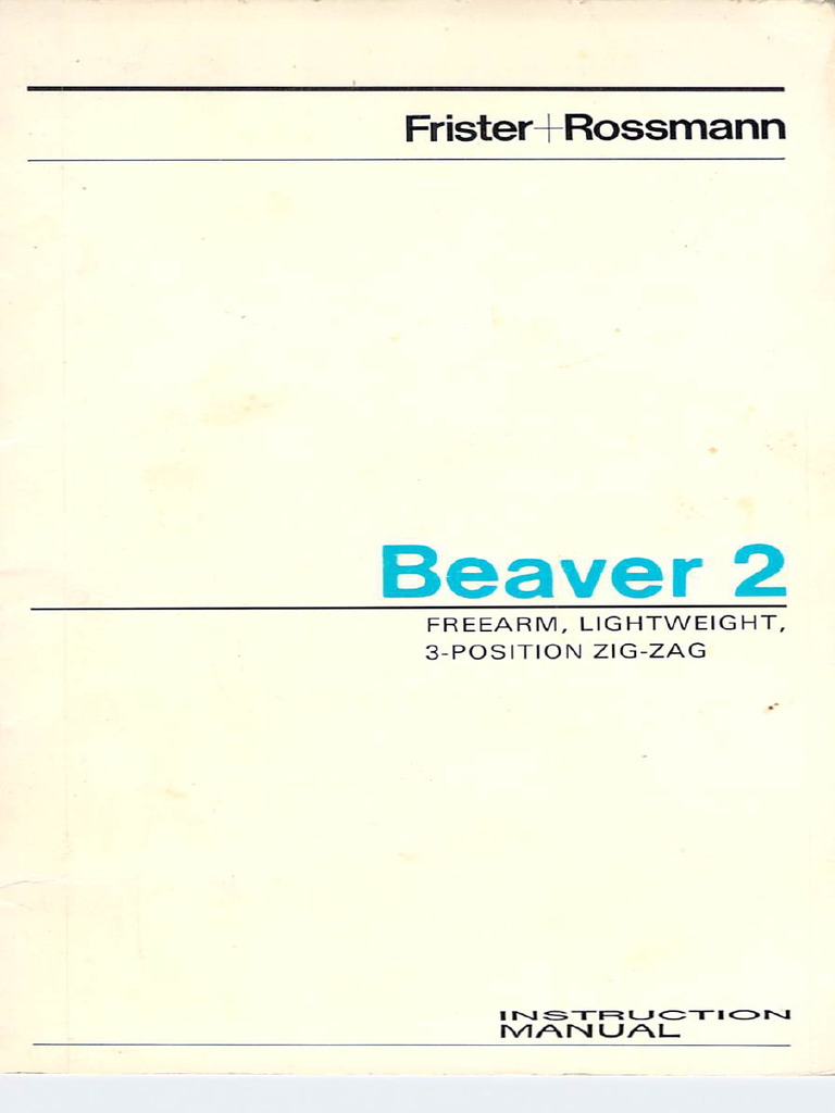 Frister Rossmann Beaver 2 | PDF