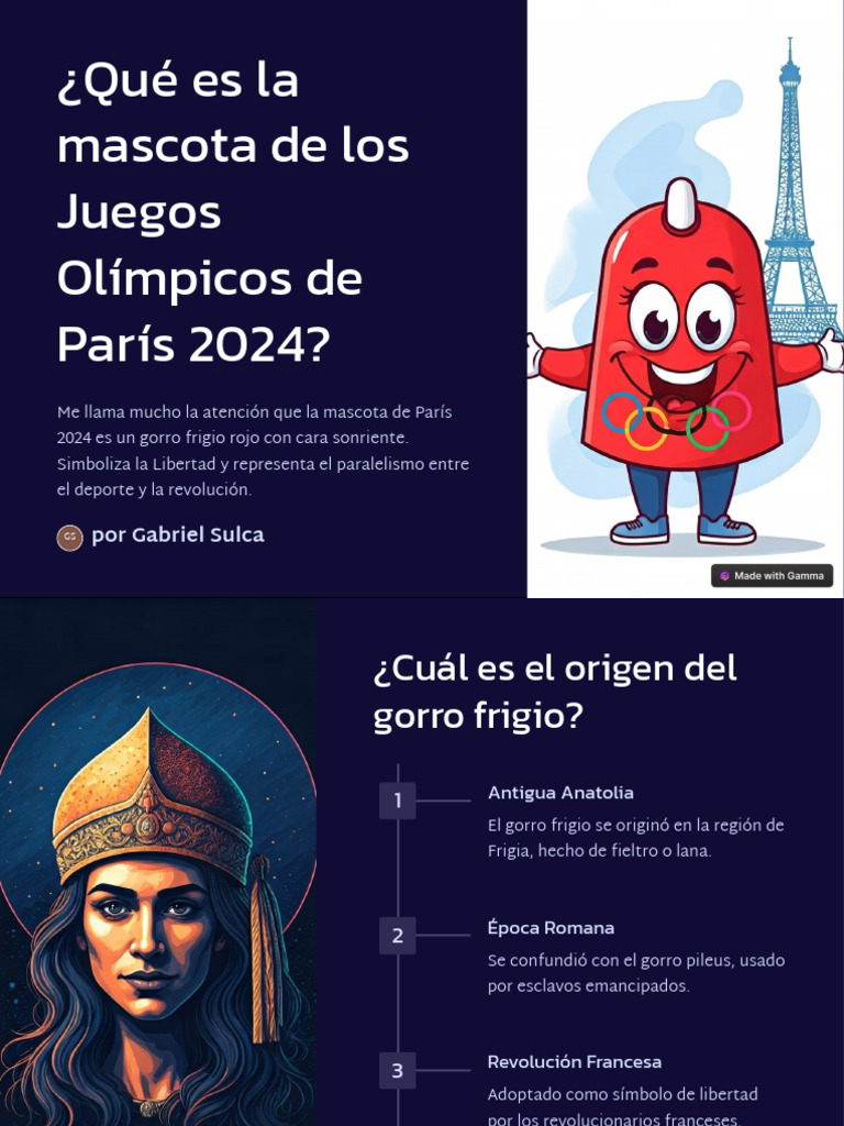 Que Es La Mascota de Los Juegos Olimpicos de Paris 2024 | PDF