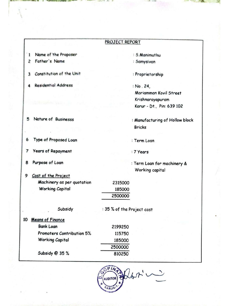 Marimuthu Samysivan Project Report - Compressed | PDF