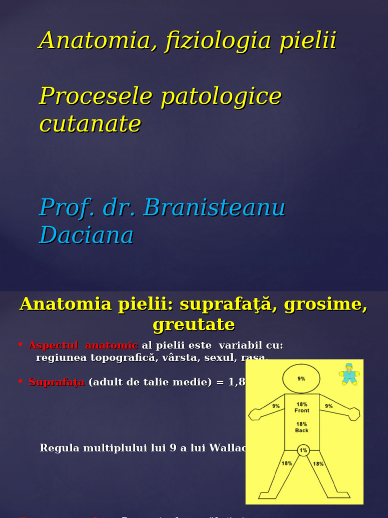 Anatomie Fiziologie Procese Patologice Cutanate Sept 2023 | PDF