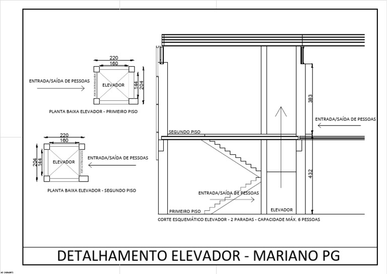 Detalhamento Elevador | PDF