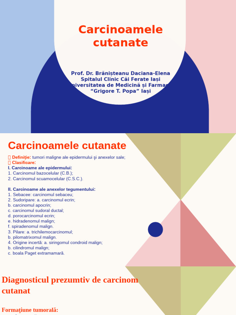 Carcinoamele Cutanate | PDF