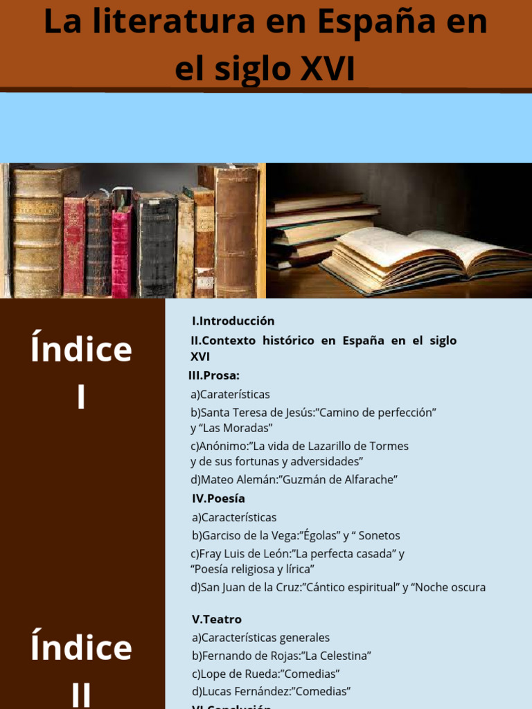 La Literatura en El Siglo XVI - 20231126 - 212920 - 0000 | PDF
