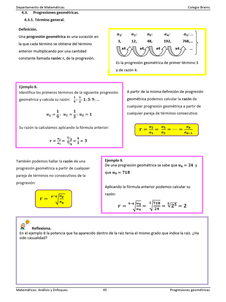 42 Progresiones Geometricas | PDF | Secuencia | Ajedrez