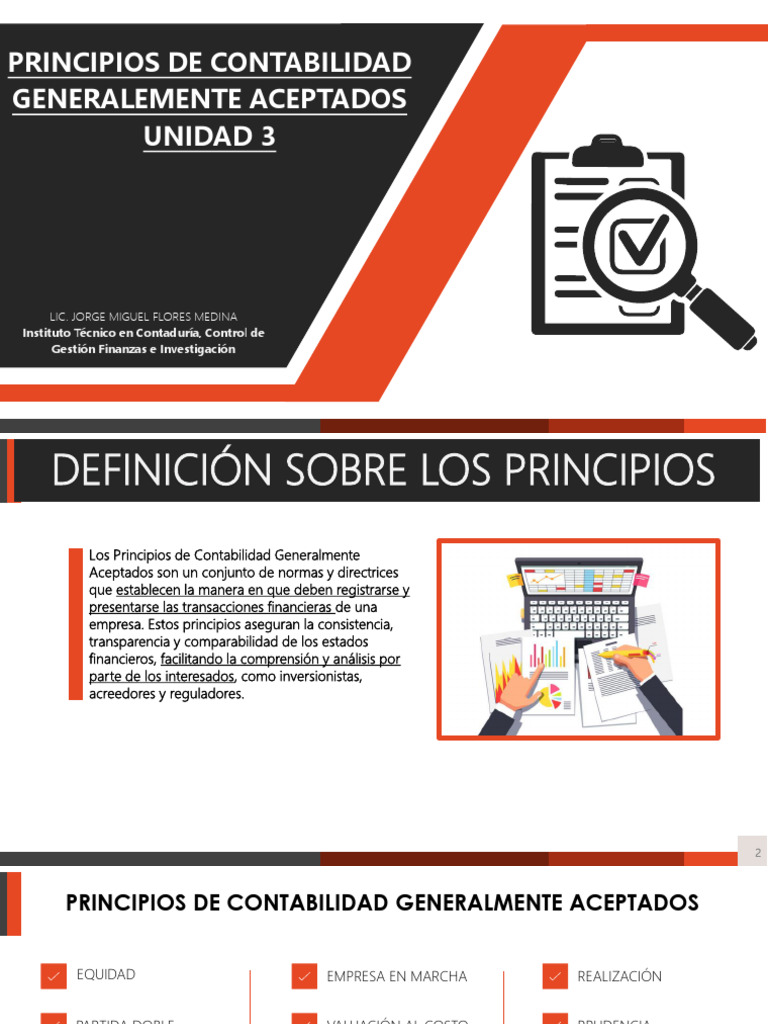 Principios de Contabilidad Generalmente Aceptados | PDF | Contabilidad ...