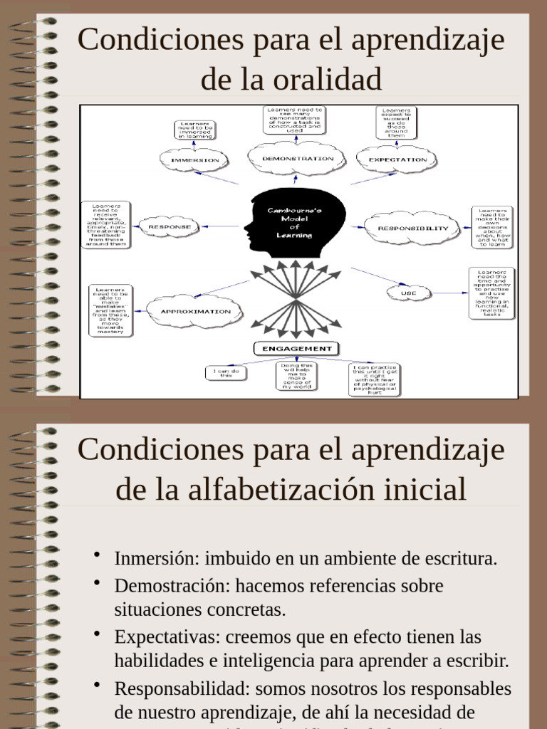 Condiciones para La Alfabetización Inicial Método Natural 2024 | PDF