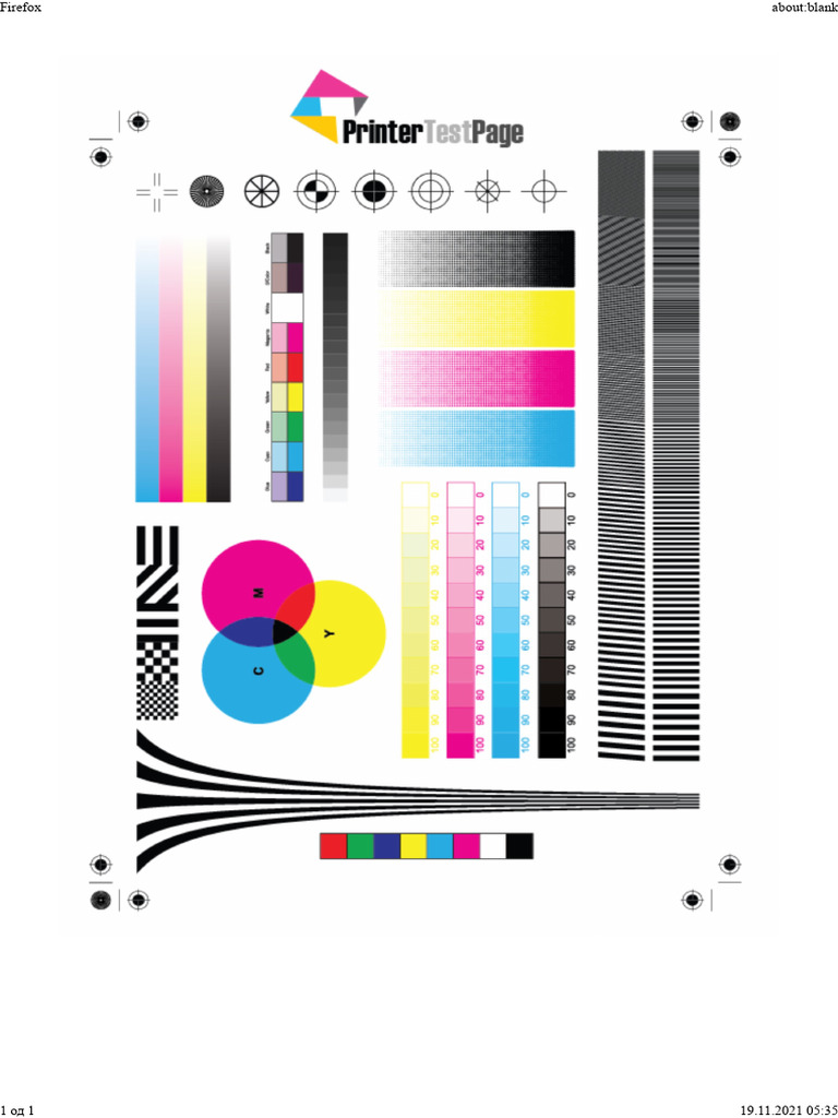 Printer Test Page Color | PDF