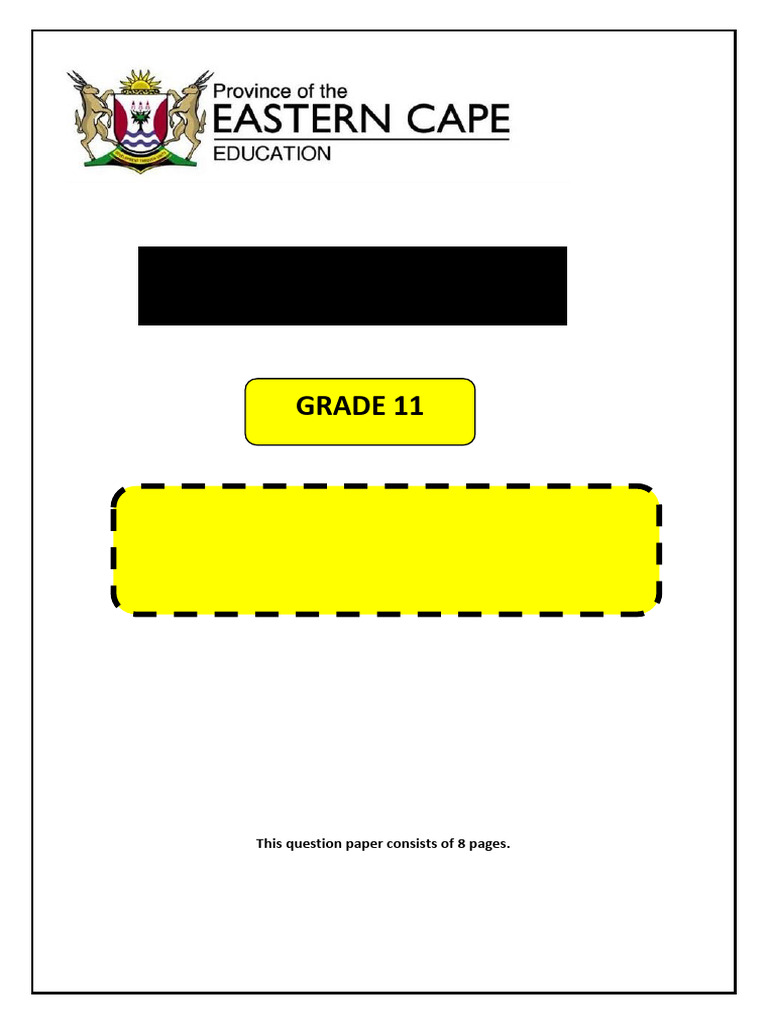 Grade 11 PAPER 1 PRE JUNE 2023 085420 | PDF | Value Added Tax