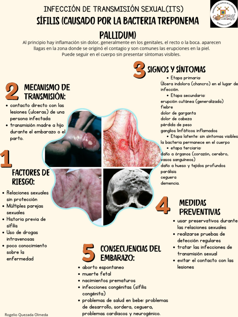 Sífilis: Prevención y Etapas | PDF | Infección transmitida sexualmente | Enfermedades y trastornos