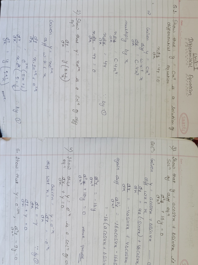 Math - II Unit 1 2 3 | PDF