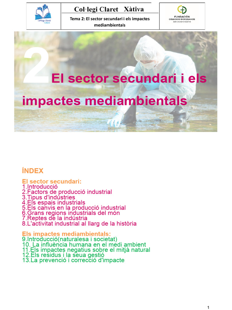 CSG - T2 - El Sector Secundari | PDF