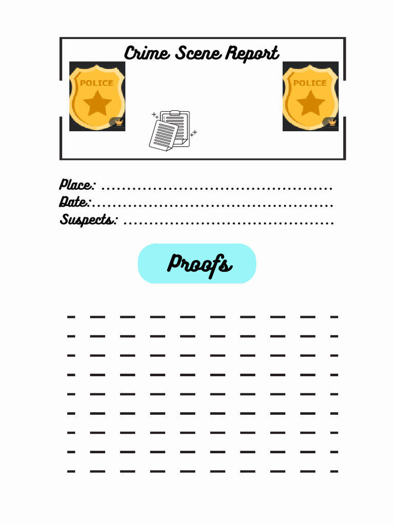 Crime Scene Report | PDF