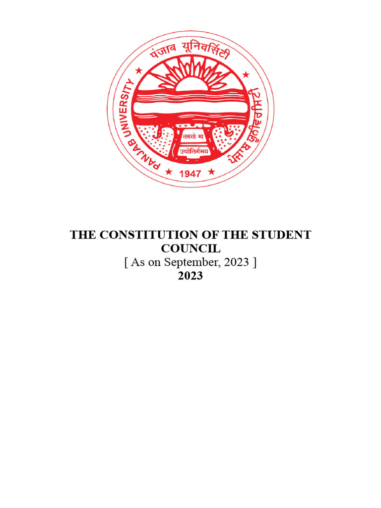 Constitution of The Student Council | PDF | Oath Of Office | Constitution