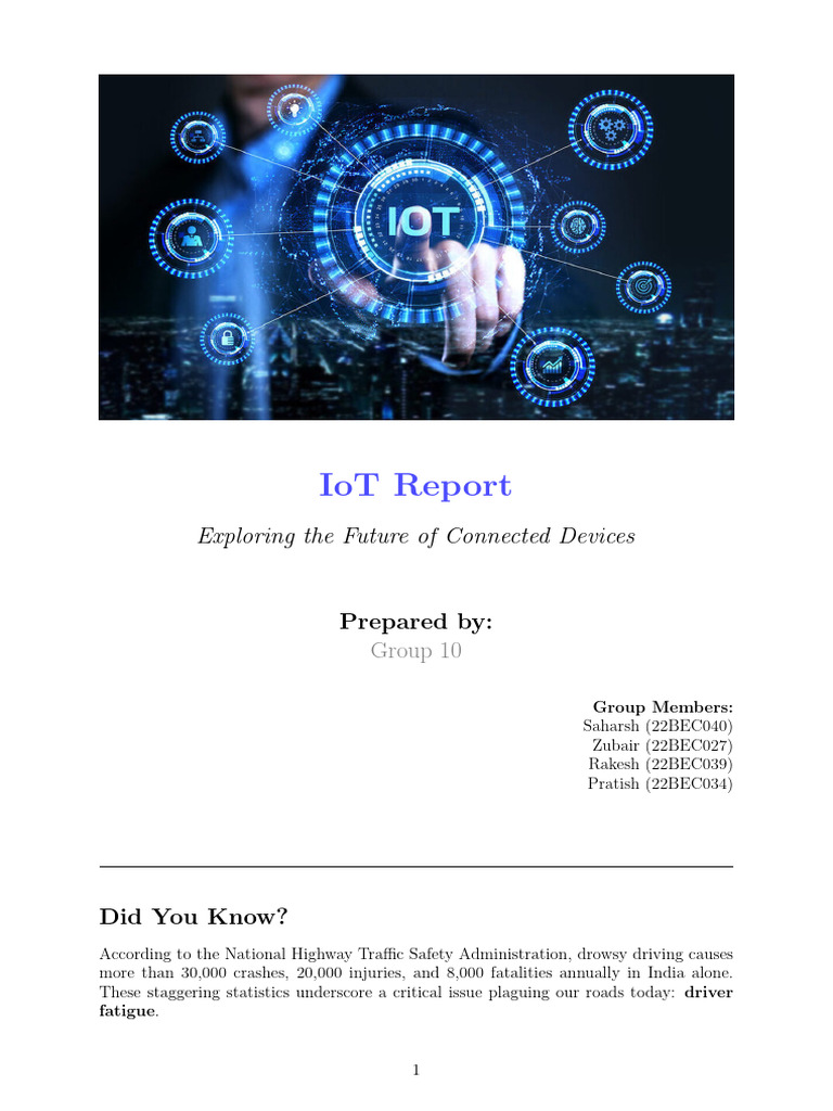 Iot Report | PDF | Computer Science | Computer Engineering