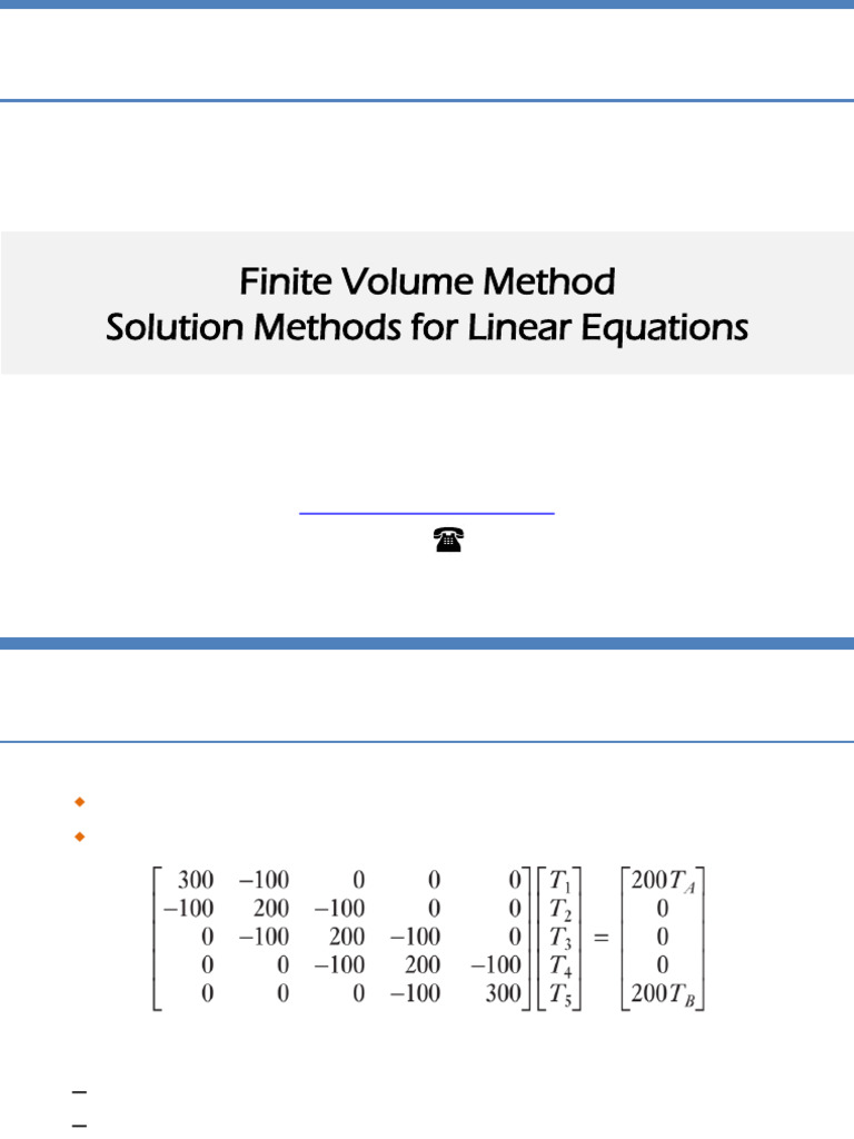 03 Solution Methods For Linear Equations | PDF | Matrix (Mathematics ...