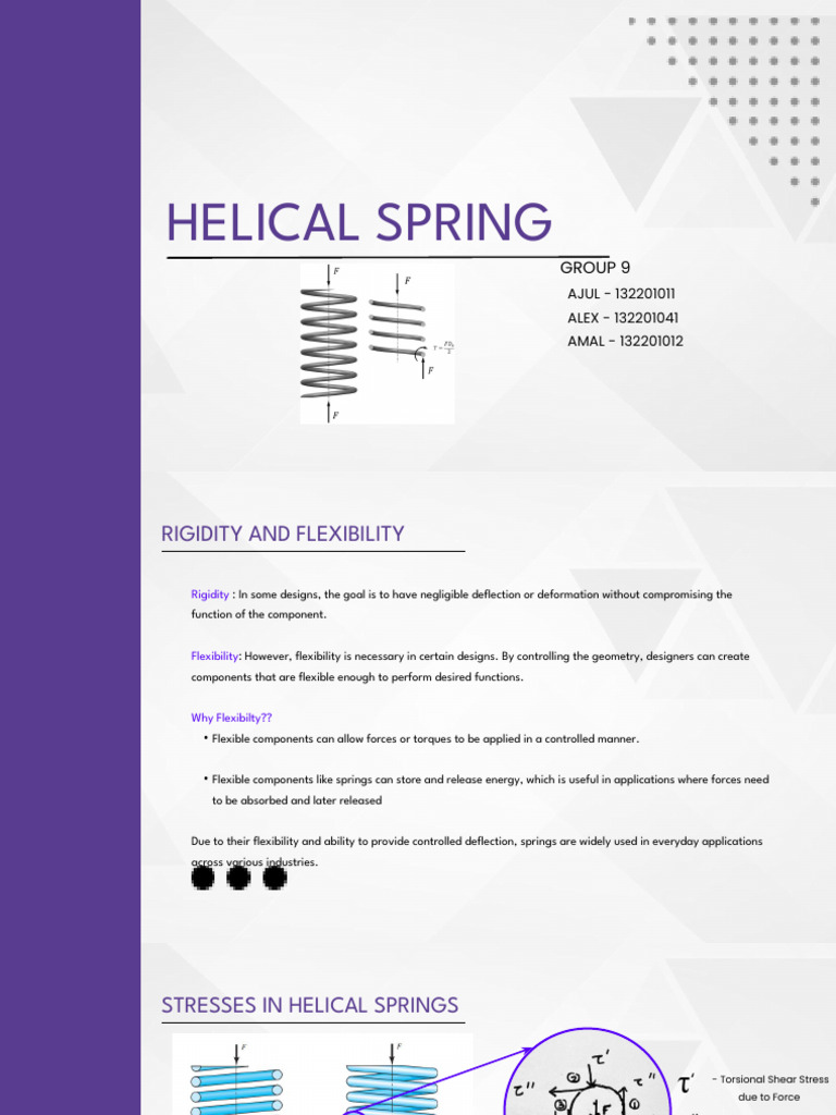 Helical Springs Group9 | PDF | Buckling | Stress (Mechanics)